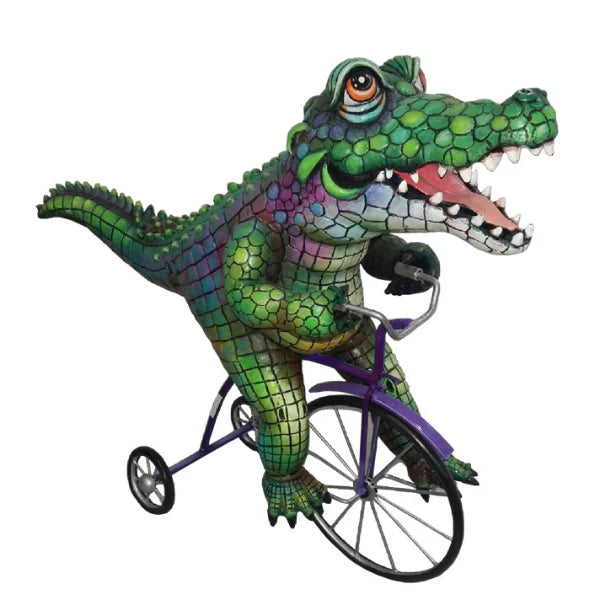 Gator on Trike – One of a Kind Frogs